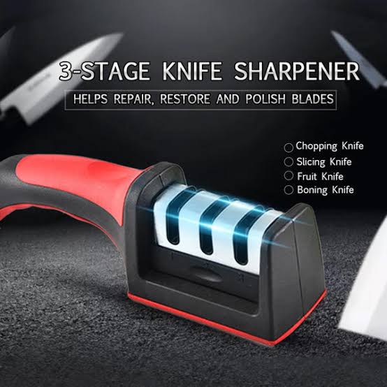 Knife sharpner 3 stage steel sharpner – Thumbs Up